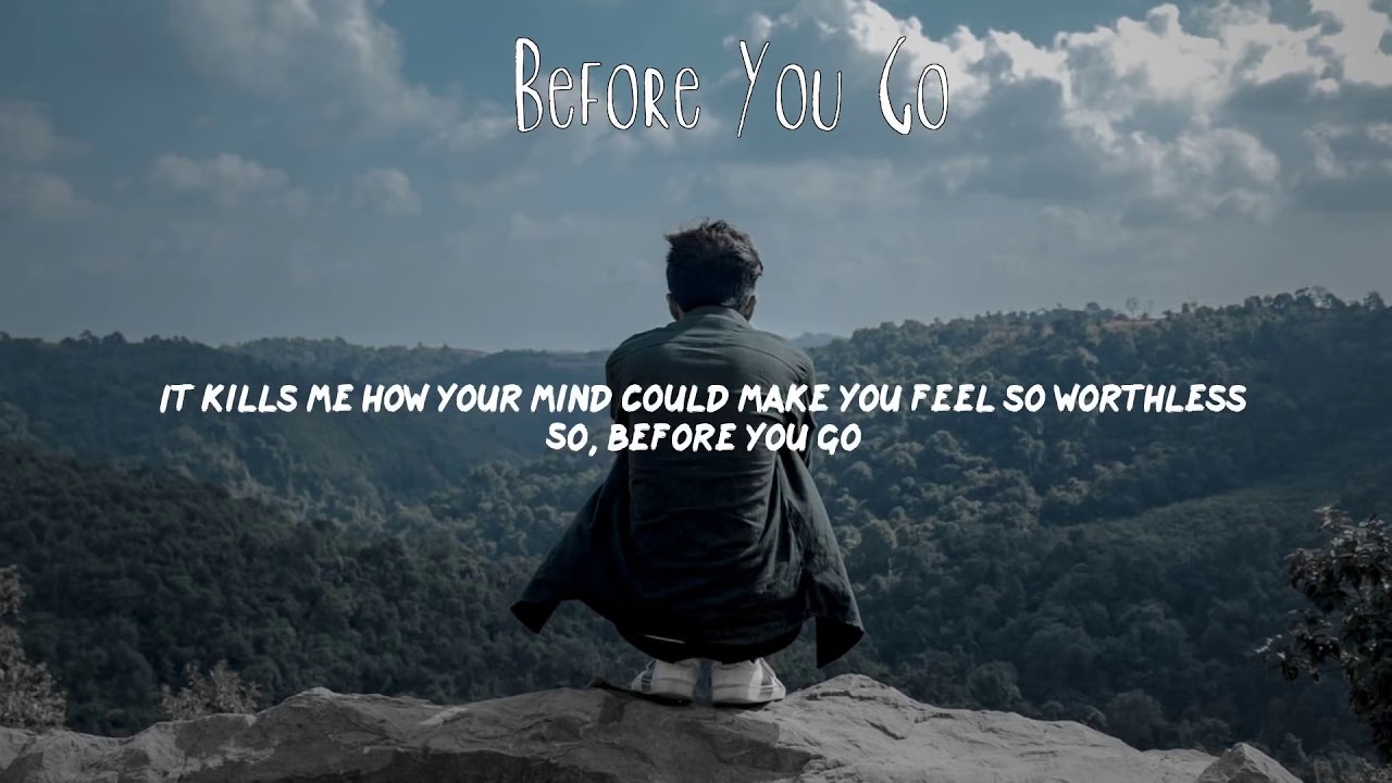 Lewis Capaldi Before You Go Lyric Video - YouTube