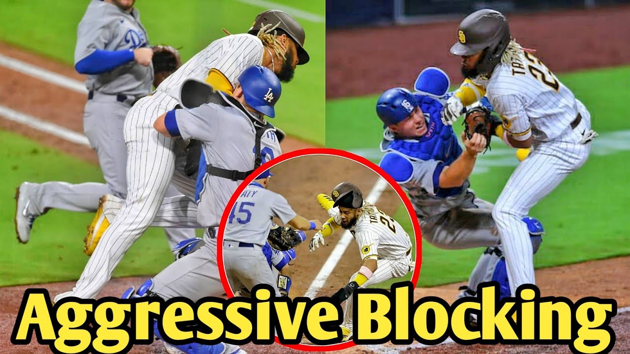 MLB | Aggressive Home-plate Collision Compilation - YouTube