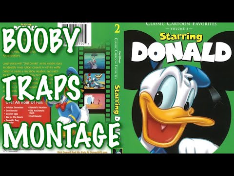 Disney's STARRING DONALD Cartoons Booby Traps Montage (Music Video ...
