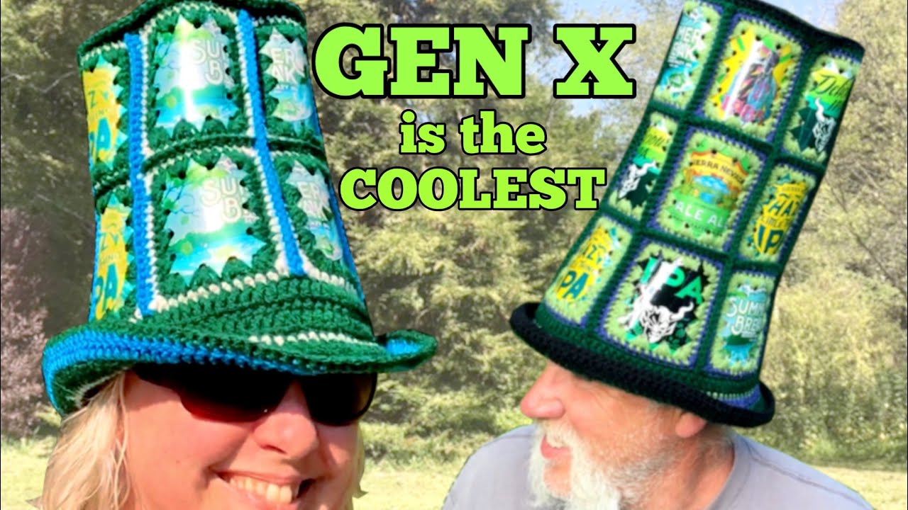 Double Decker BEER /Soda CAN Hat! Giant Party Top Hat | Easy Crochet ...