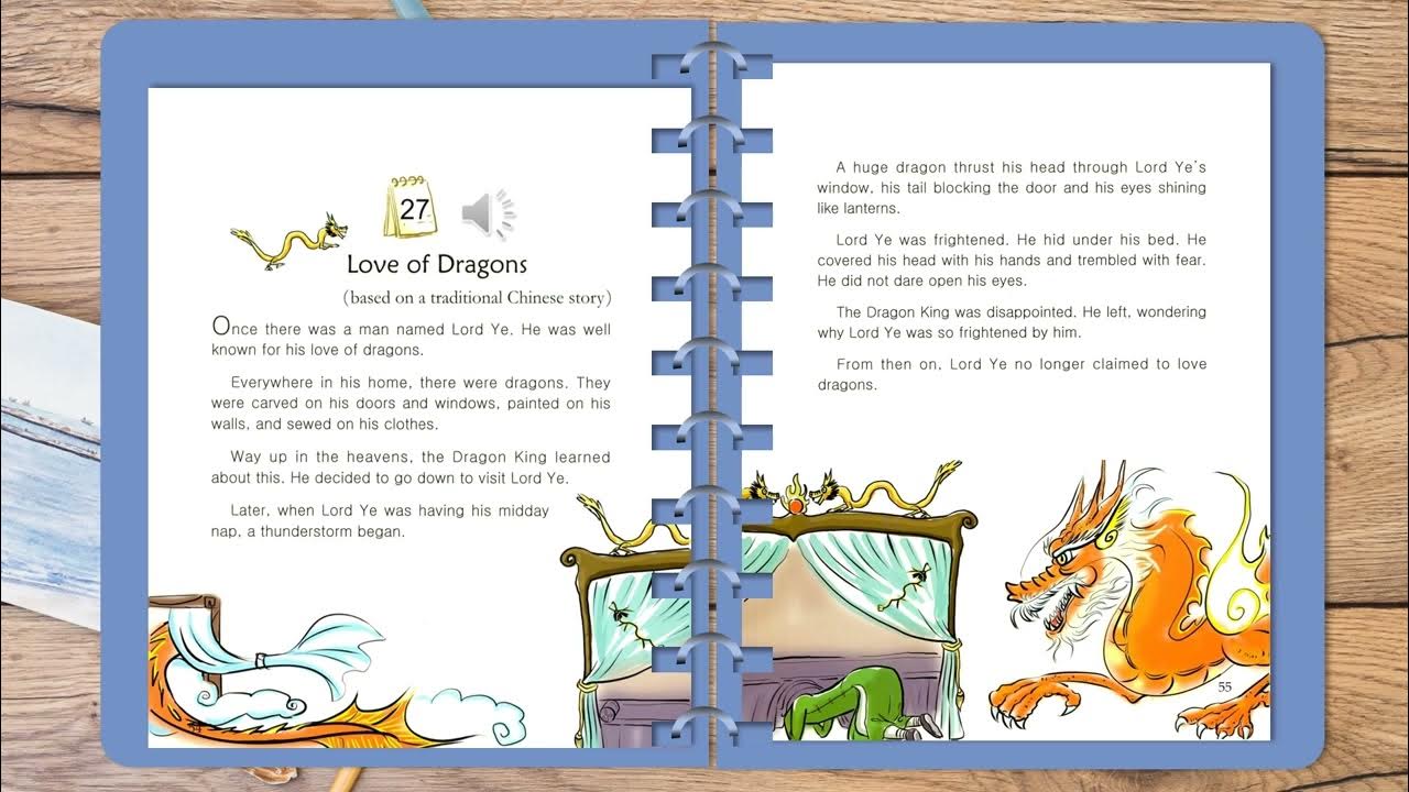 One story a day level 2 book 4 Story 27 Love of Dragons - YouTube