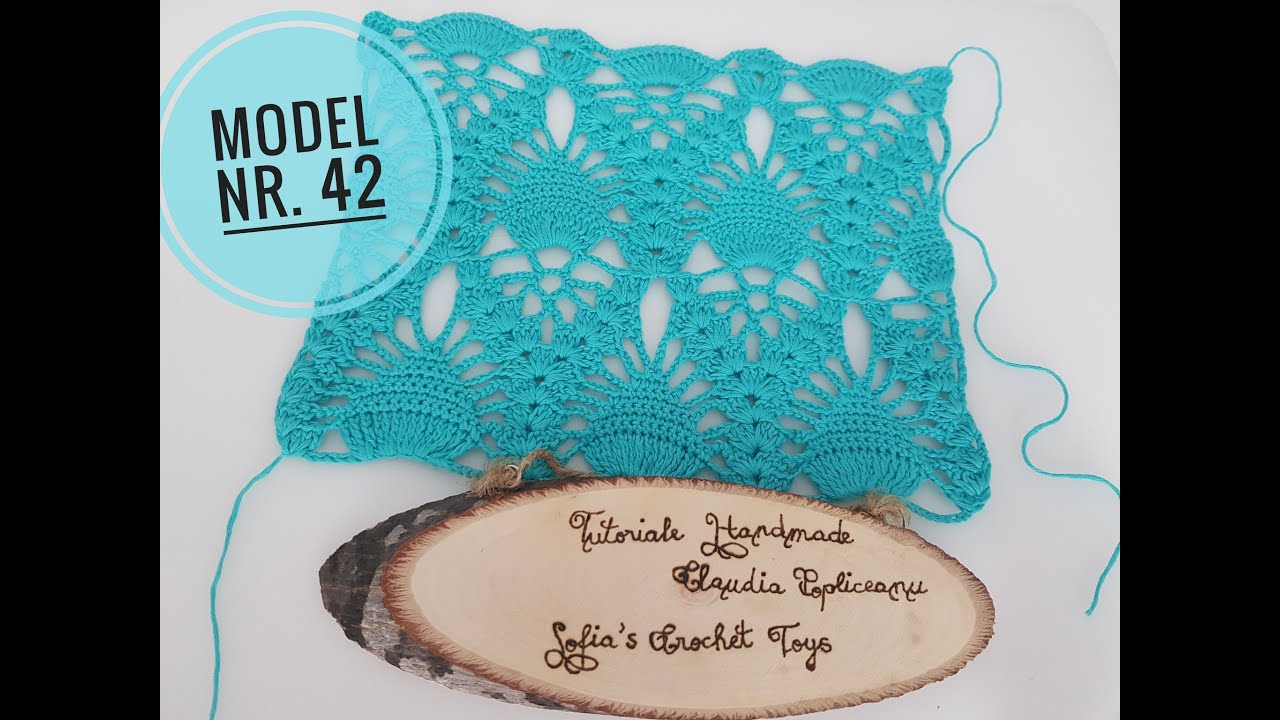 Model crosetat 42 - PRIMA PARTE - seria "100 de modele de crosetat ...