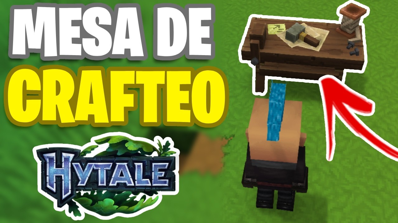 COMO HACER UNA MESA DE CRAFTEO EN HYTALE👈 - YouTube