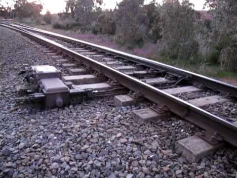 Mt Barker Junction eastern points changing - YouTube
