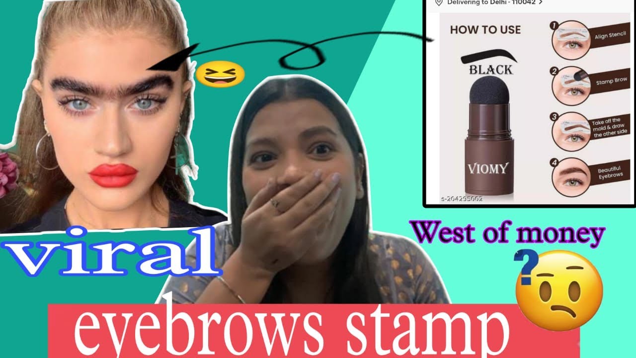 Viral *EYEBROWS STAMP* 😨 it’s worked or not 🫤. Honest *review * only ...