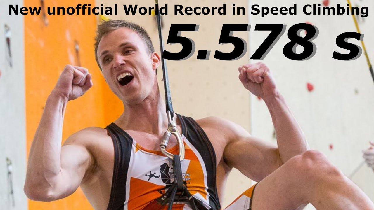 NEW Unofficial World Record in Speed Climbing - 5.578 seconds! SCBC ...