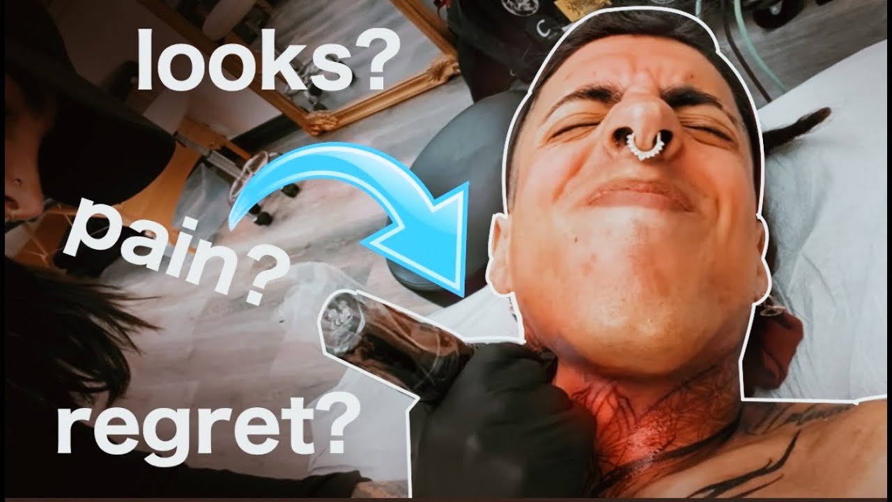 What Its Like GETTING/HAVING A Neck Tattoo (FULL EXPERIENCE) - YouTube