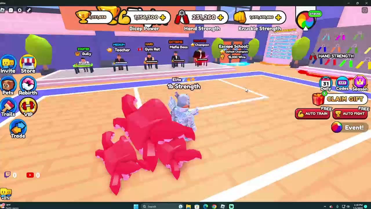 arm wrestling simulator roblox - YouTube