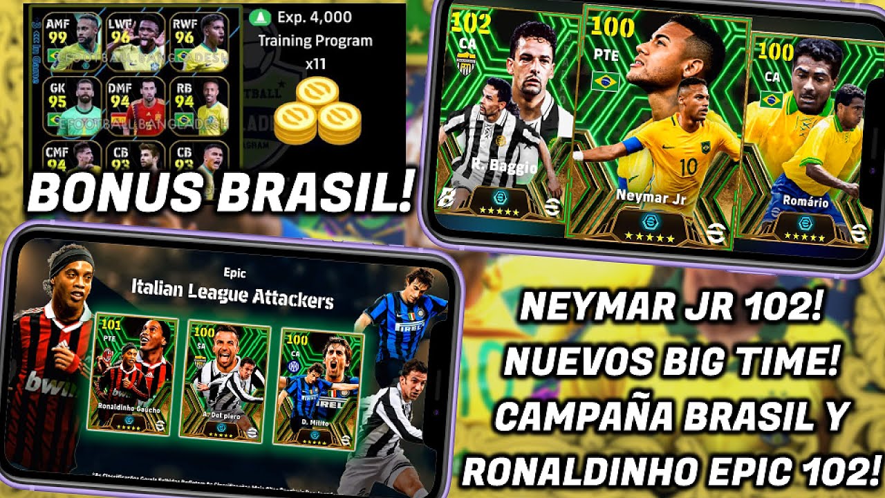 NUEVOS EPICOS!🔥 NEYMAR JR 102 + LEAO 103 BIG TIME + BAGGIO 102 ...