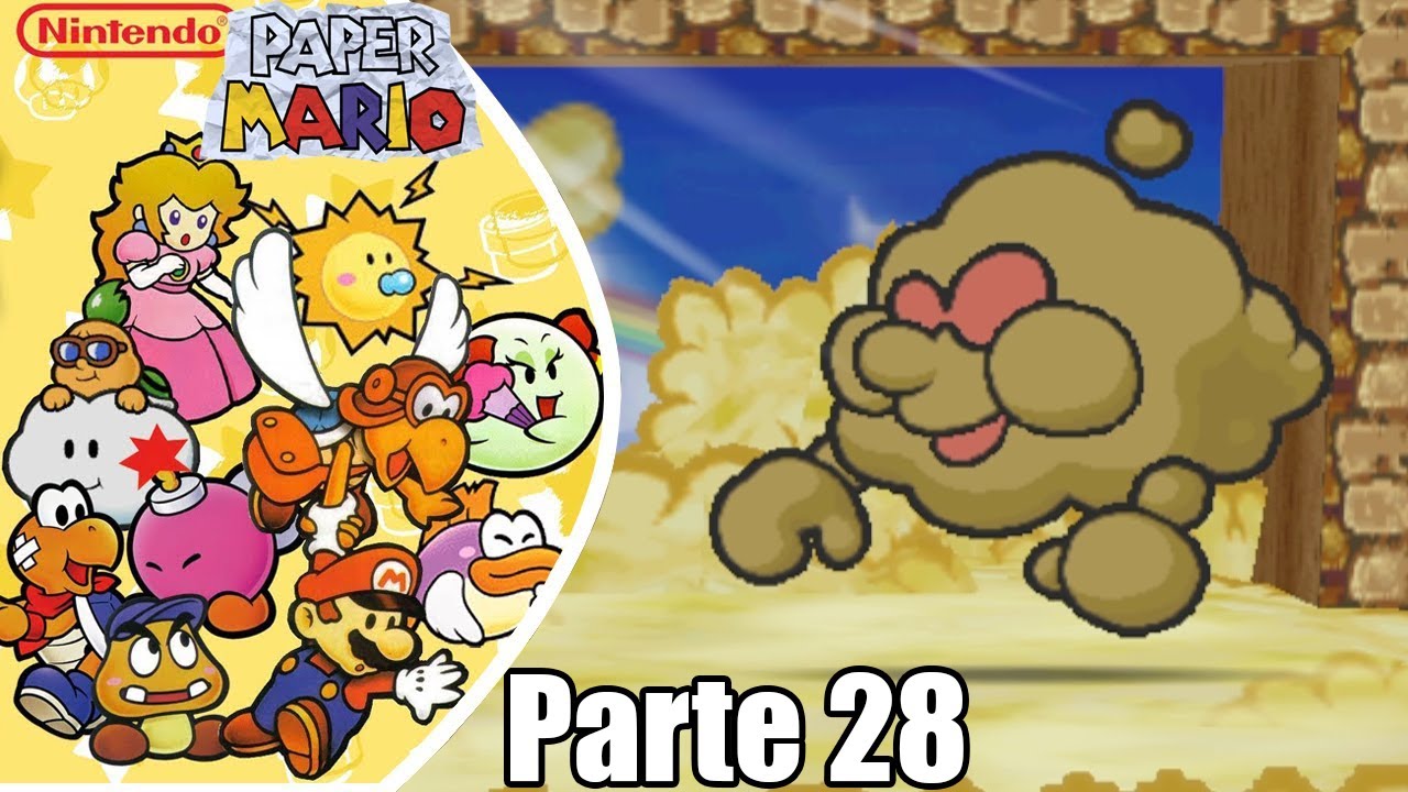 Guia Paper Mario 64 Parte 28 Español COMO VENCER A HUFF PUFF - YouTube