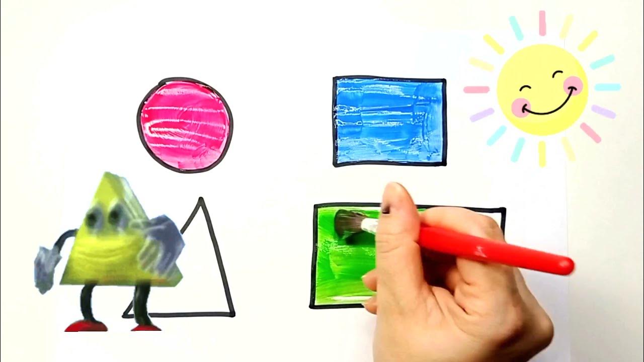 How to Draw Shapes | Geometric Shapes for children / Bolalar uchun ...