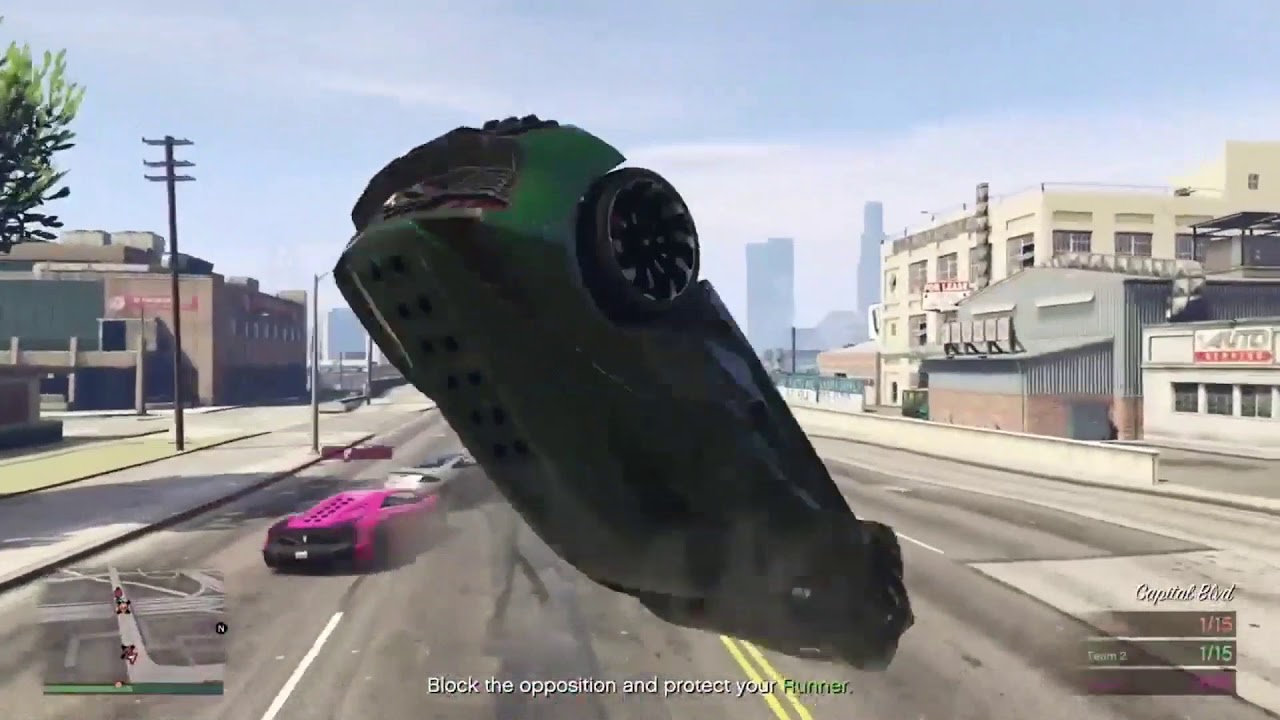INTENSE Runners vs Blockers **INSANE** GTA 5 Online Funny Moments - YouTube