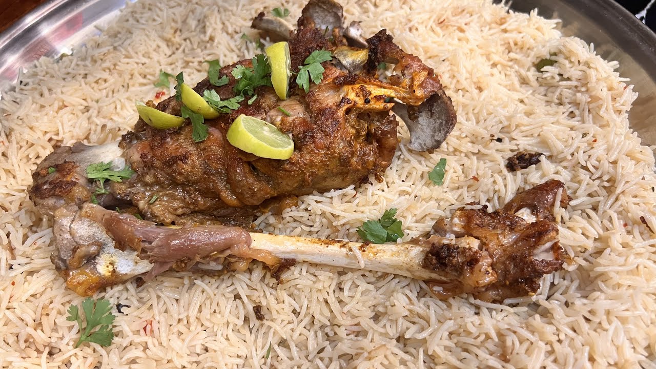 Bakra Eid Special | RAAN in Arabic style | mutton raan with rice 🍚 ...