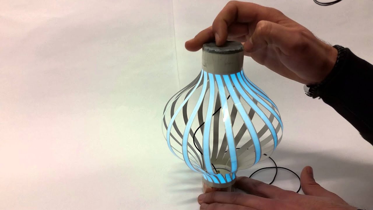 Interactive Electroluminescent (EL) device - YouTube