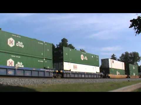 NS 2696 leads NS Train 222 in Buford, GA - YouTube