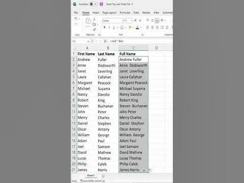 Join Text from Multiple Cells into One Cell in Excel - YouTube