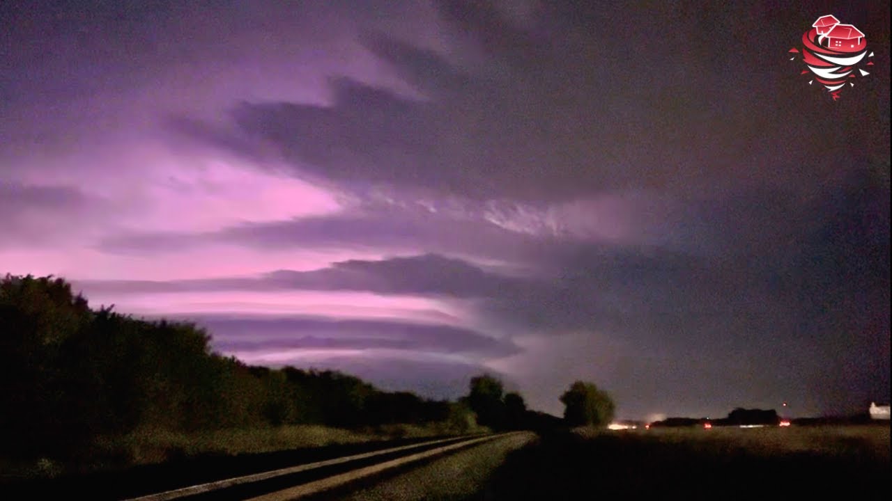 AMAZING Stacked SUPERCELL Structure & CORE PUNCH - (McAlester, OK 9/23 ...