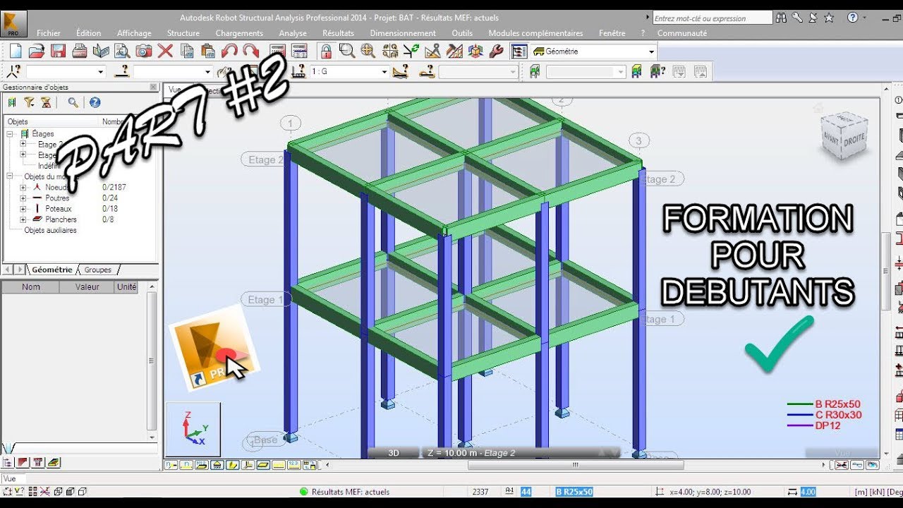Robot Structural Analysis | pour les débutants | Formation GRATUITE ...