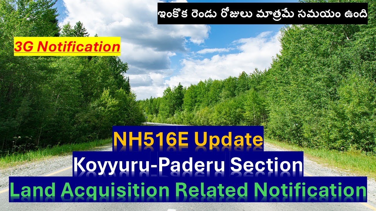 Paderu to Koyyuru National Highway 516E update - YouTube