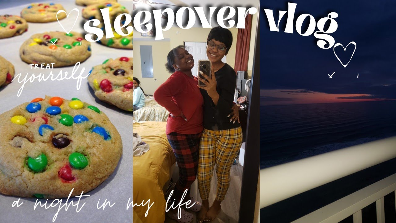 WINTER SLEEPOVER VLOG! (baking, face mask & more!) // Vlogcember Day 11 ...