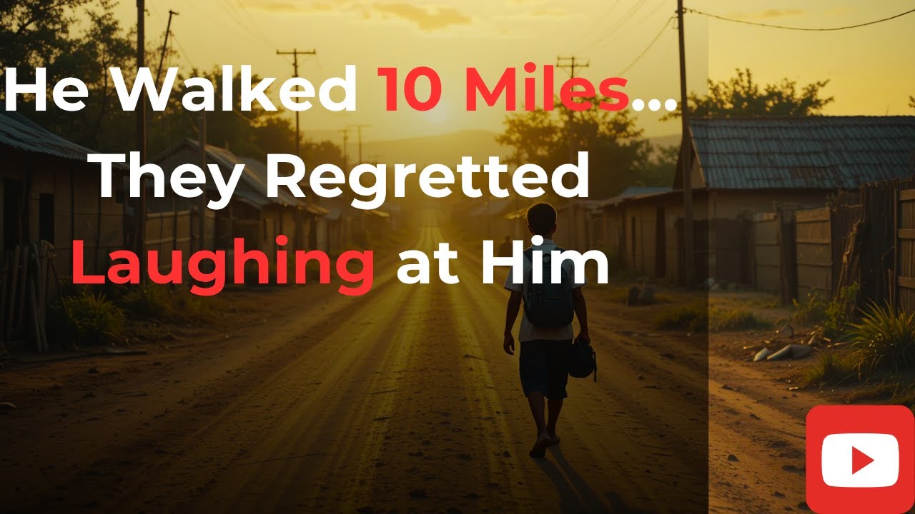 He Walked 10 Miles They Regretted Laughing at Him - YouTube