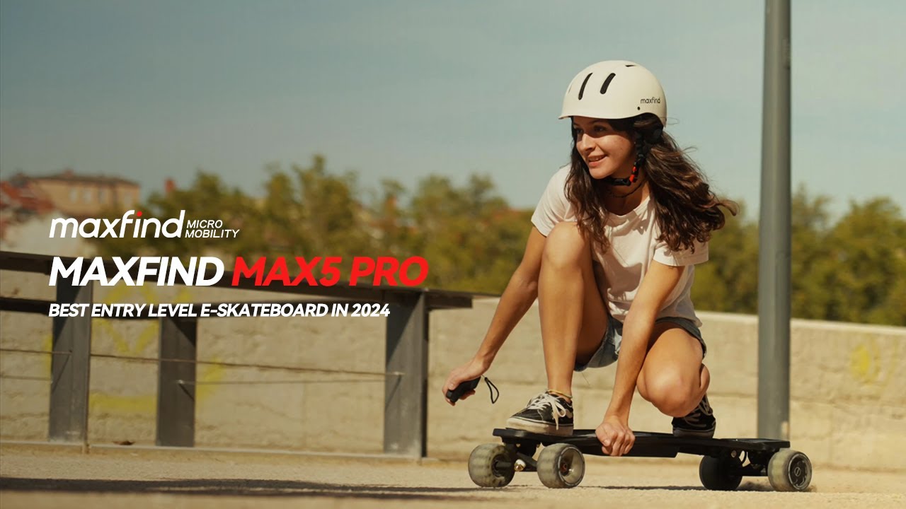 Commuter Electric Skateboard Brands Cheap - Maxfind MAX5 PRO - YouTube