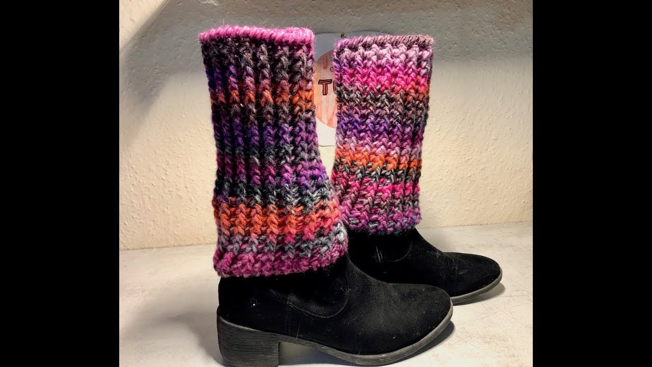 Tuto jambières au crochet spécial gaucher - YouTube
