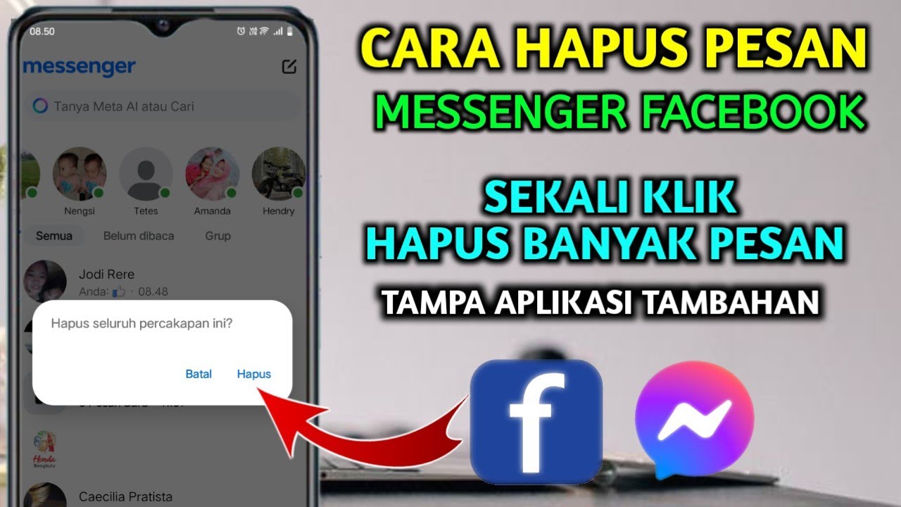 Cara Hapus Pesan Chat Facebook Dan Messenger Sekali Klik Banyak Pesan ...