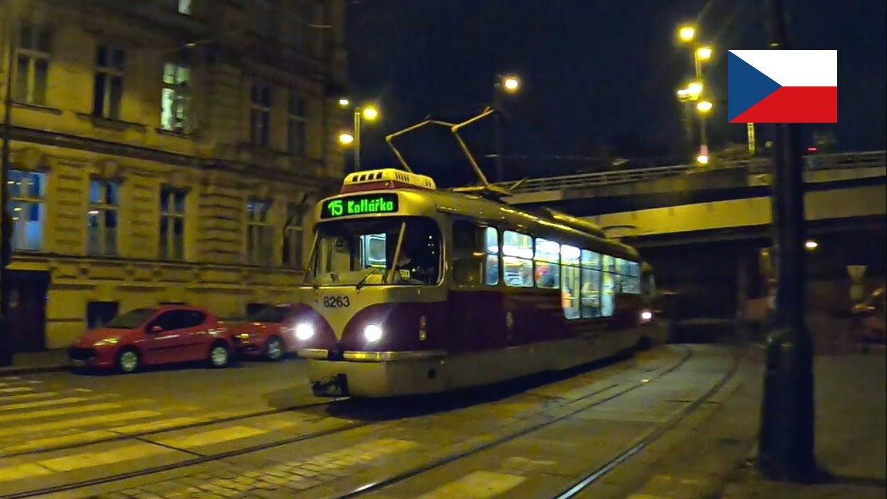 Night Trams of Prague, Czech Republic December 2022 - YouTube