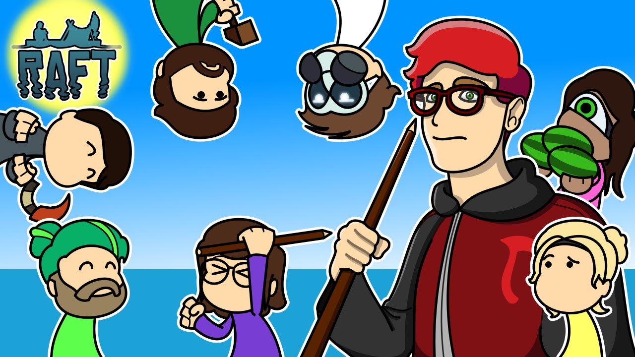 Raft with 8 players is an absurd experience - YouTube