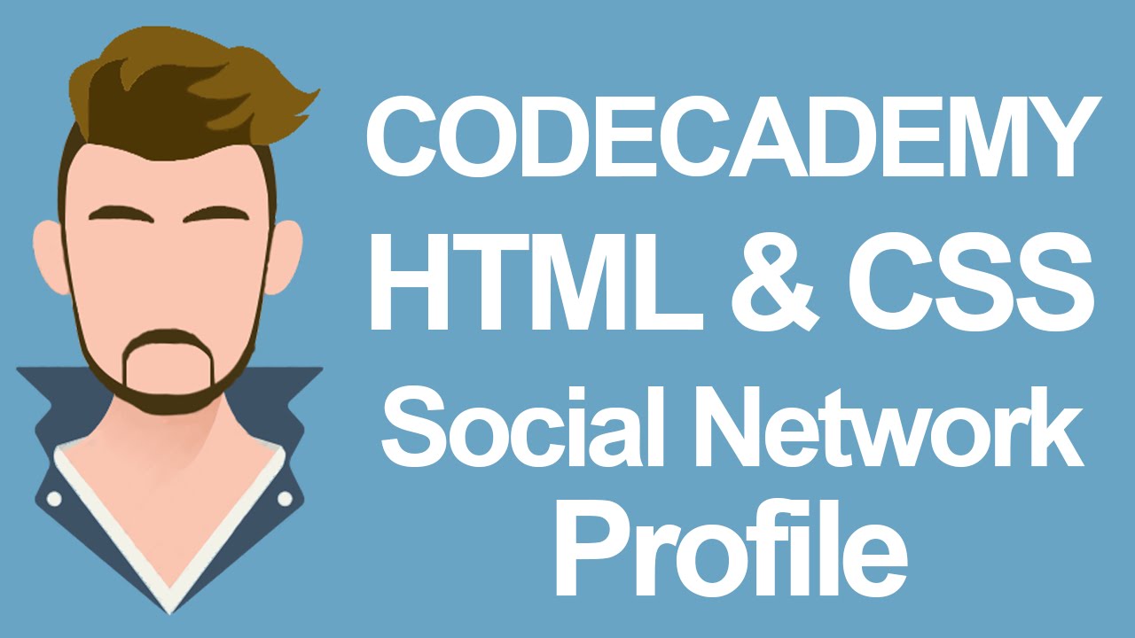 Codecademy HTML & CSS Social network profile - YouTube