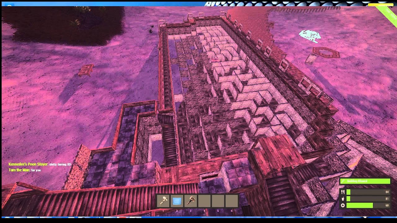 Rust, the maze in our base and its victim - YouTube