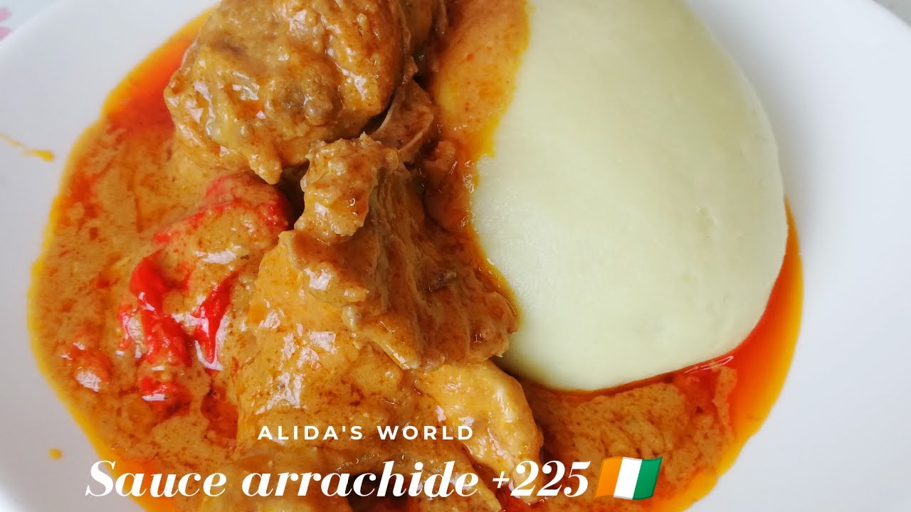 Foutou/sauce Arachide Avec Du Poulet African Food, Food,, 46% OFF