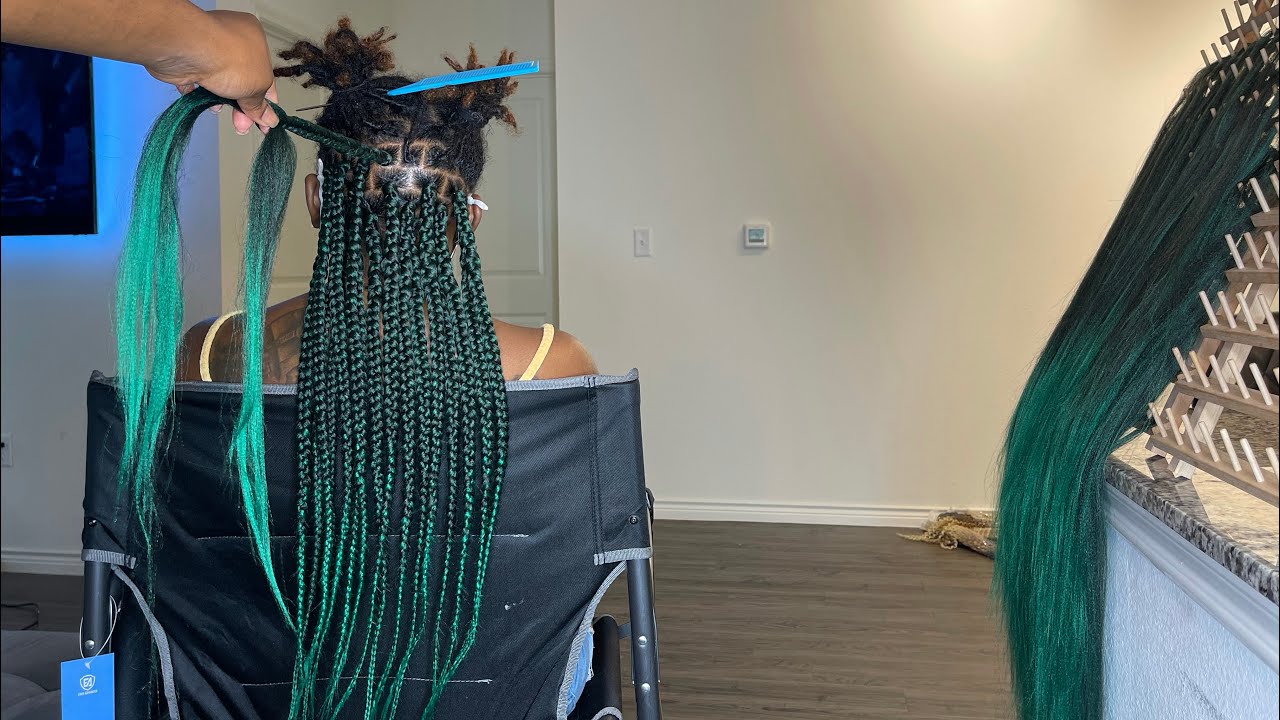 My Client wanted Box Braids Over her Natural Dreadlocks/ DETAILED TIPS ...