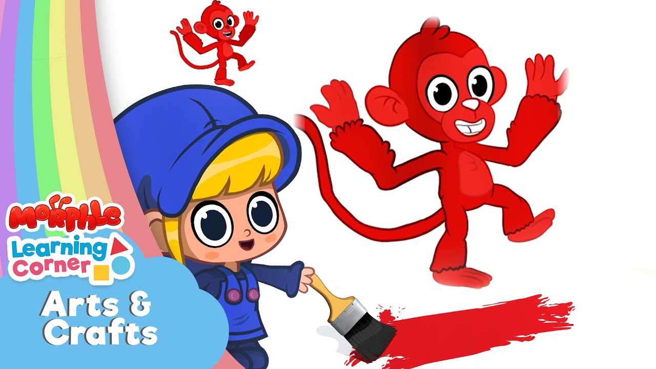Learn to Draw With Morphle - Morphle Monkey | Arts & Crafts Corner ...