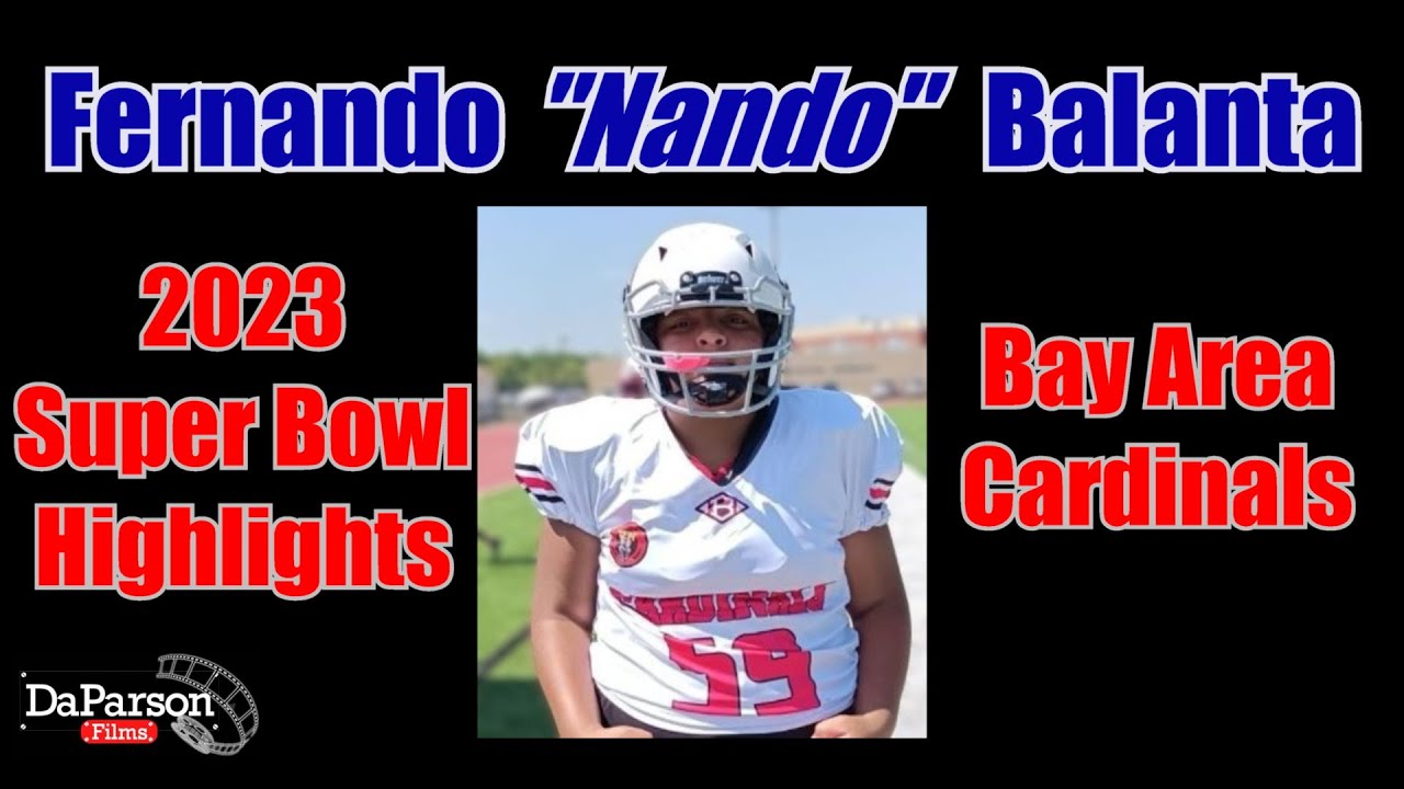 Fernando "Nando" Balanta #59 Bay Area Cardinals - 2023 TIFI Super Bowl ...