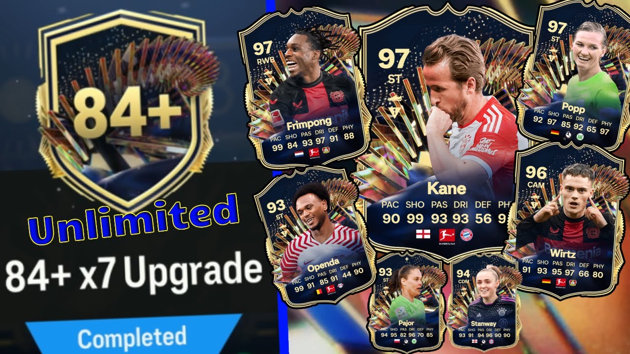 I Open Unlimited 84+ x7 Upgrade Packs for Prem & Bundesliga TOTS. FC 24 ...