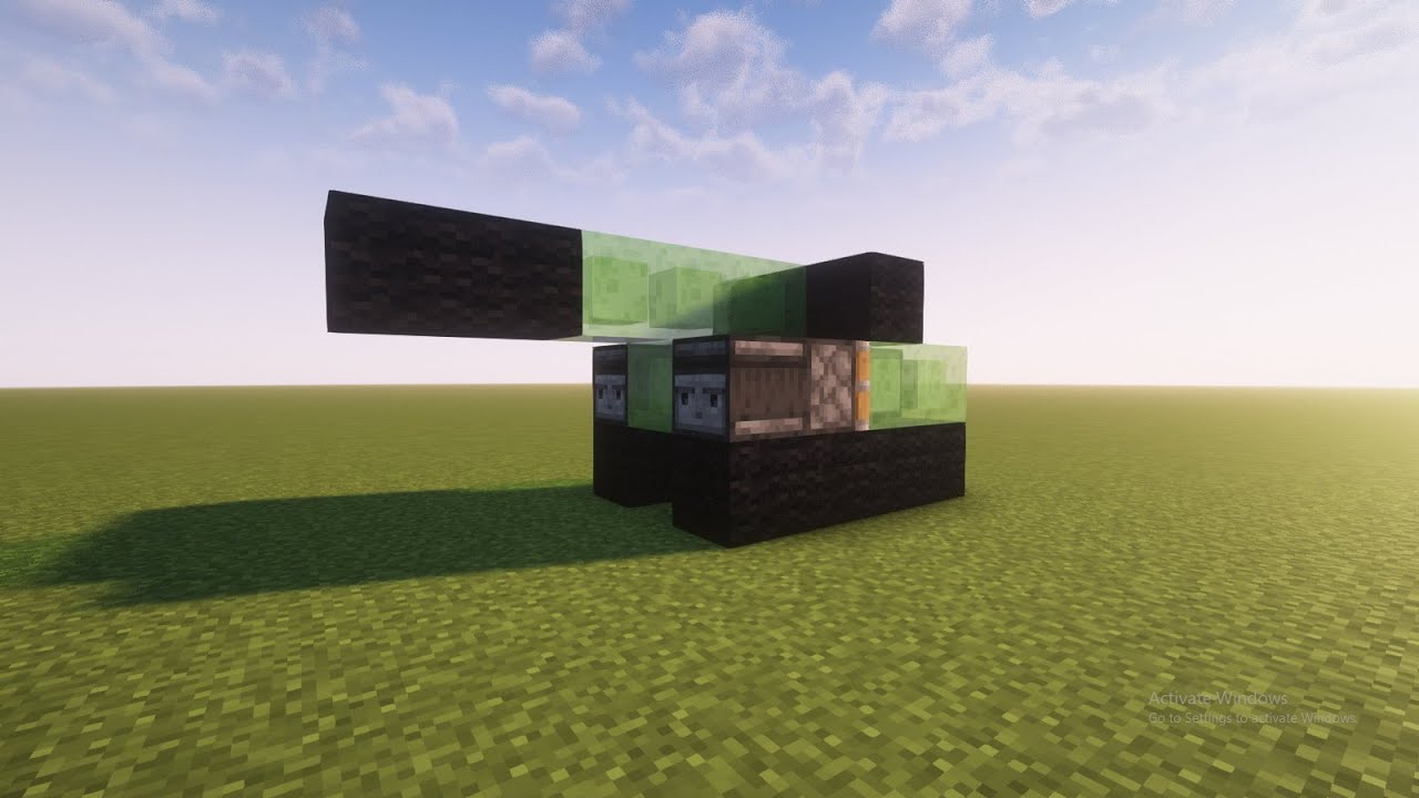 How To Make Military Tank In Minecraft - YouTube