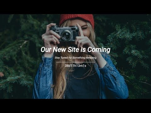 How To Make Coming soon Page Using HTML CSS & JAVASCRIPT