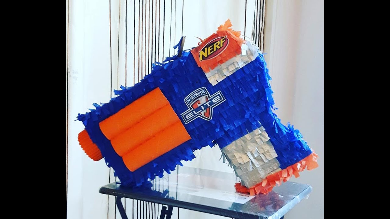Nerf Gun Pinata - YouTube