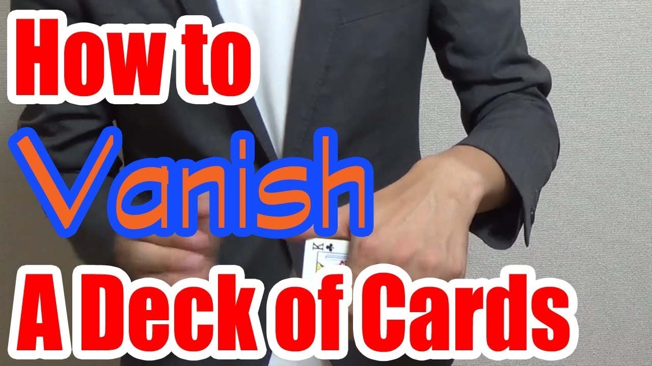 card tricks revealed/how to vanish a deck of cards/UHM - YouTube