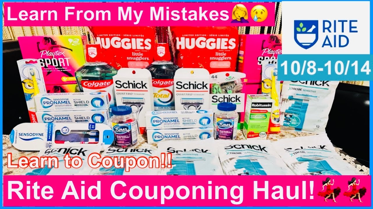 RITE AID HAUL/ Couponing deals this week! How to coupon at Rite Aid!! 🔥 ...
