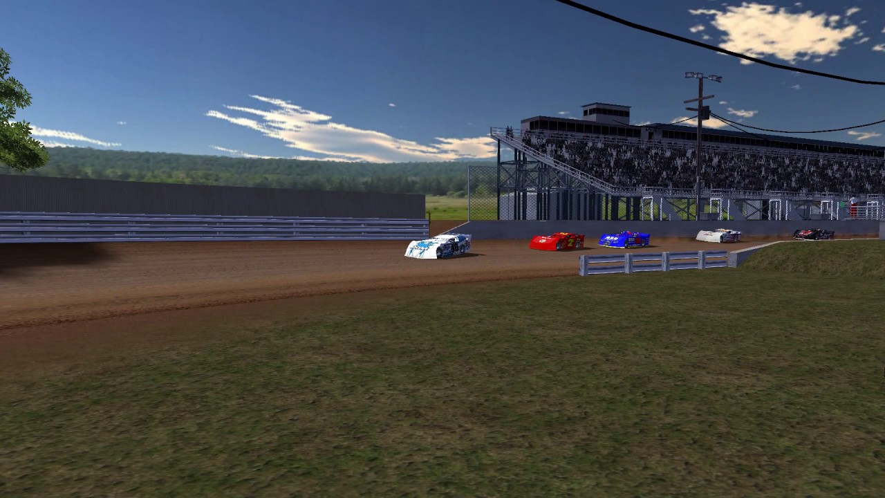 rFactor DWD Late Models at Port Royal Speedway Tacky Track - YouTube