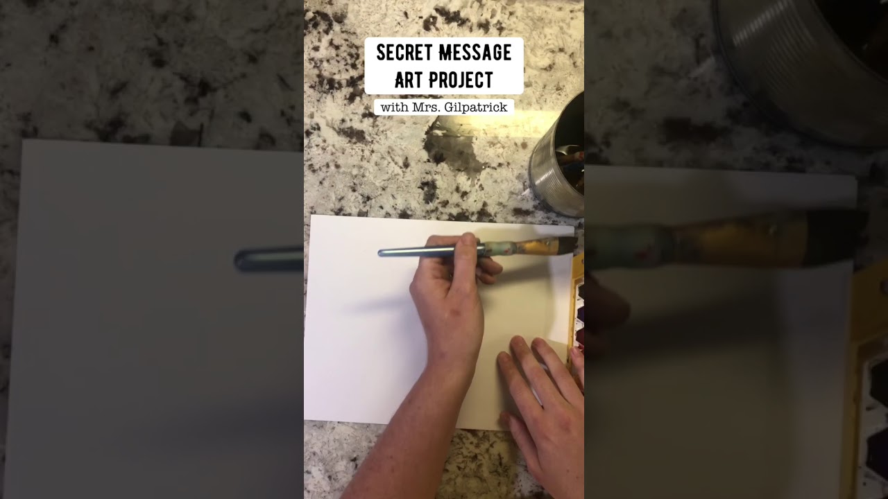 Secret Message Art Project - YouTube