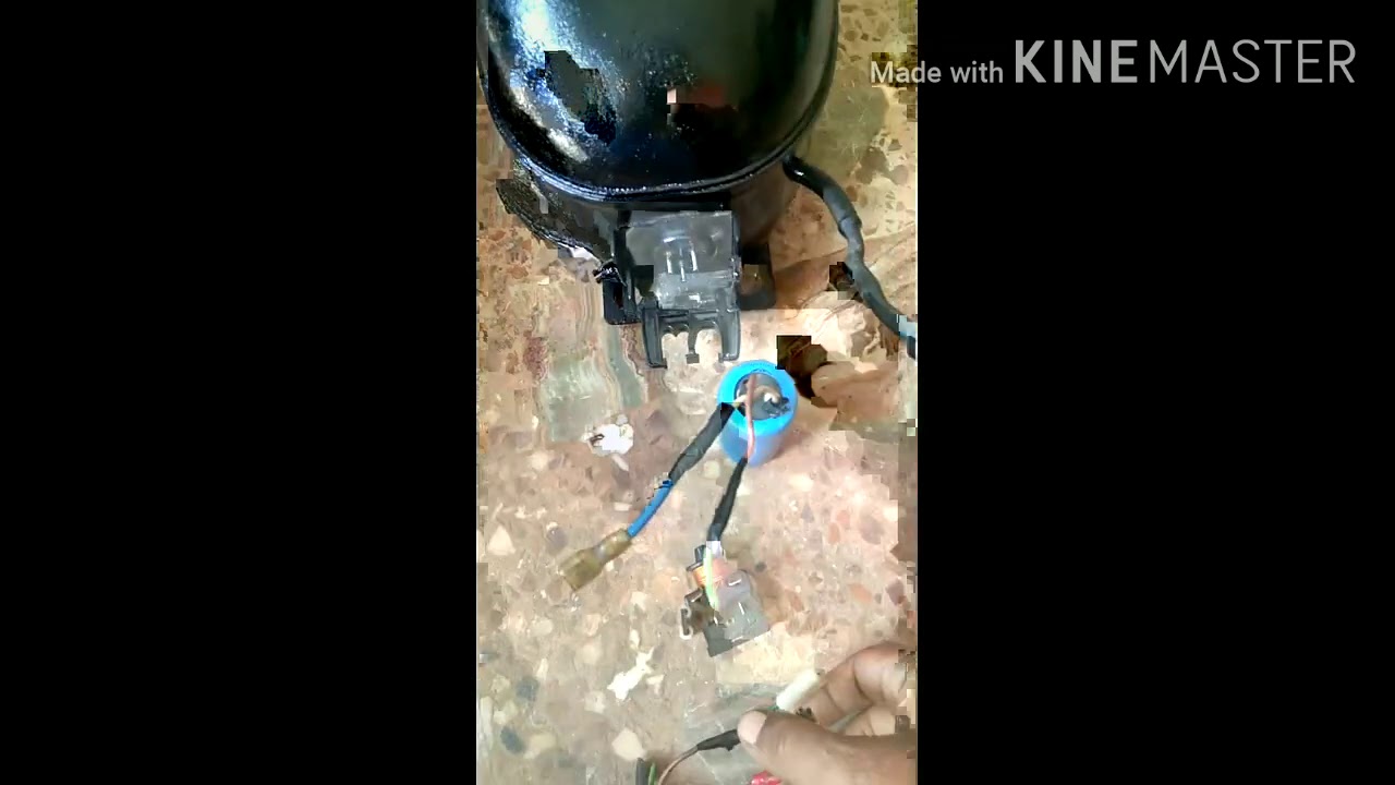 how to start danfoss compressor with normal relay and winding relay ...