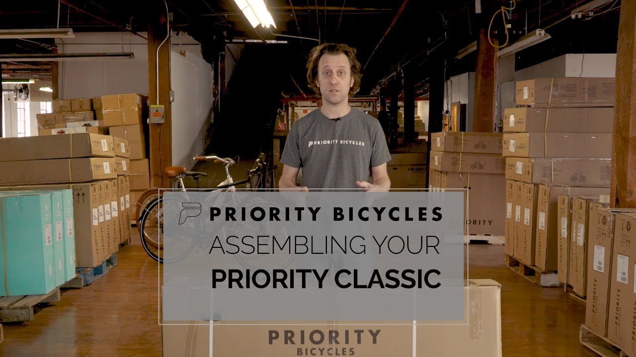 Priority Classic Bicycle Assembly - YouTube