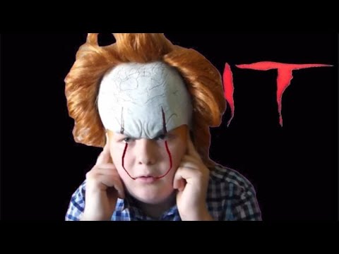 Pennywise Wig And Forehead Prosthetic - YouTube