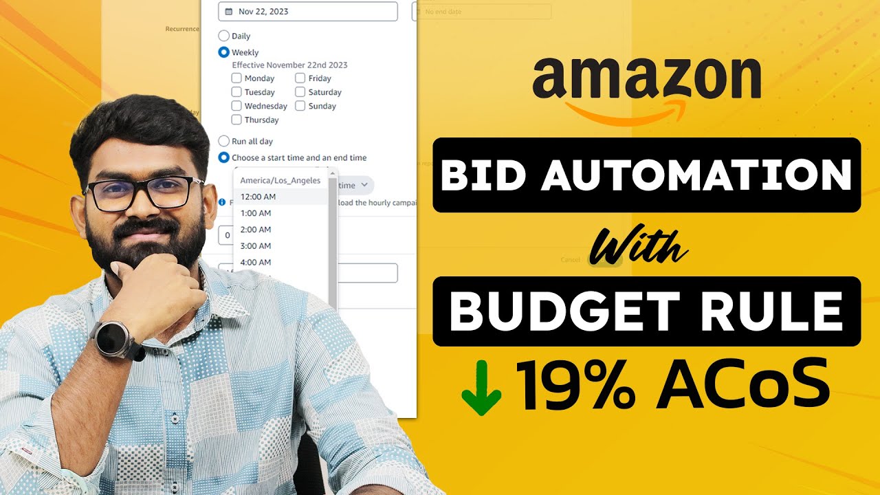 Amazon Ads Dayparting with Budget Rule | Amazon PPC Set Hourly Budget ...