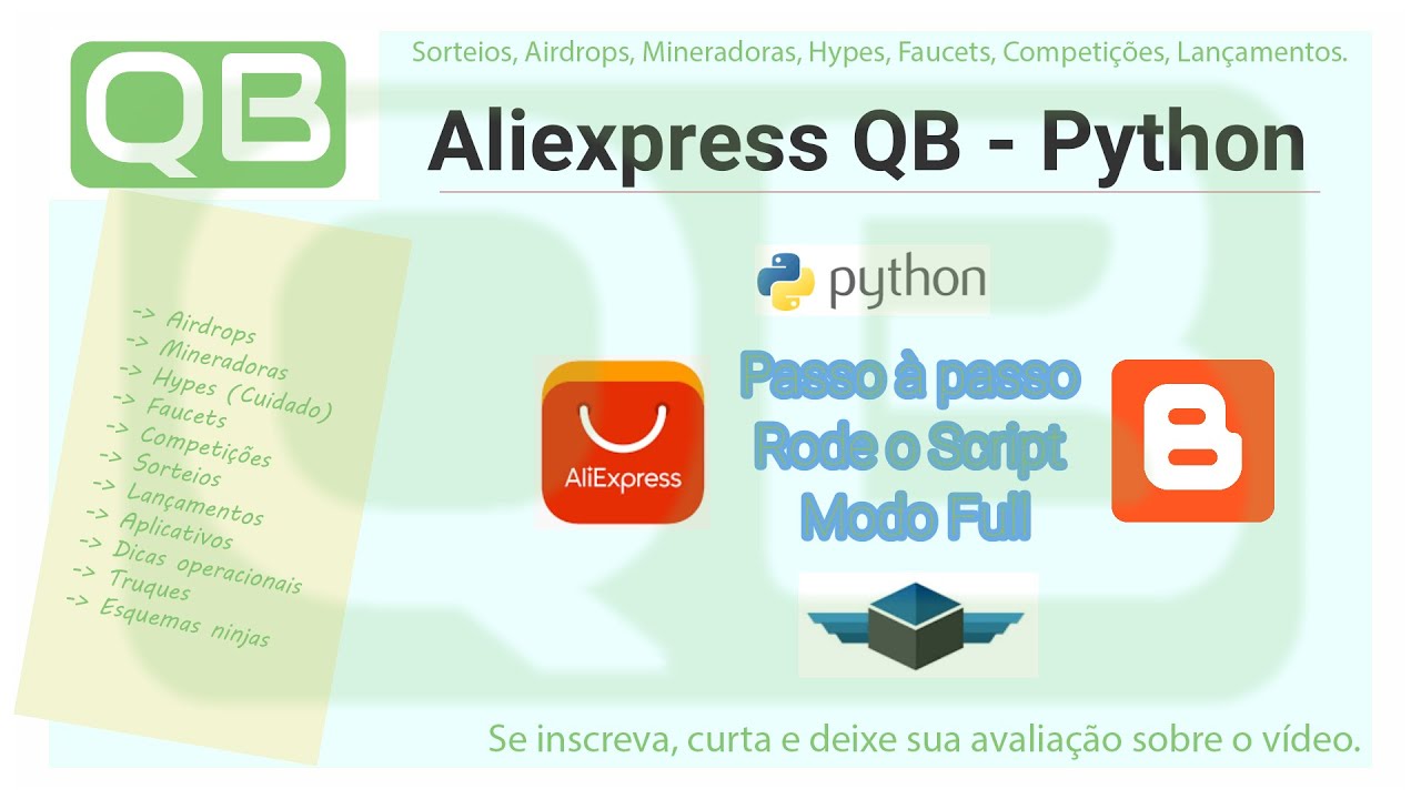 CanalQb - Python - AliExpress - Automatizar Dropshipping - Parte 3 - YouTube