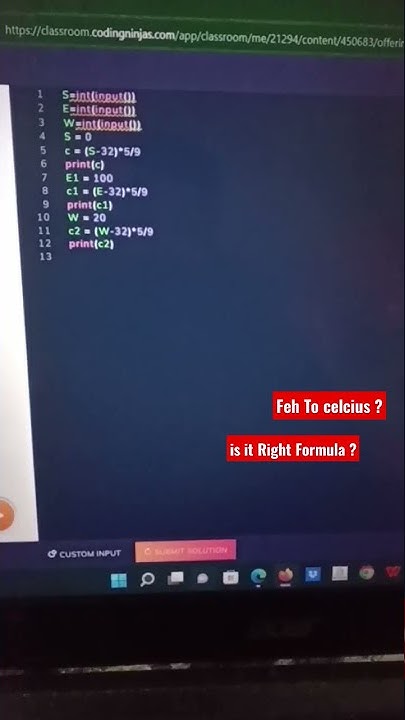 celcius code in python #python #pythontutorial #python3 #celcius #viral #short #feed #pythoncode ...